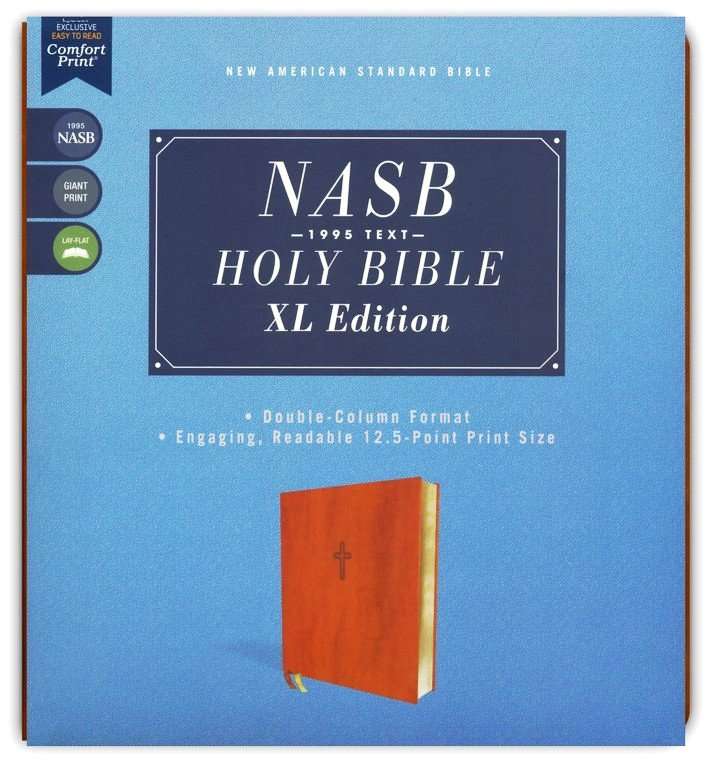 NASB 1995 Text XL Edition Bible: Giant Print - Brown Leathersoft (ISBN ...