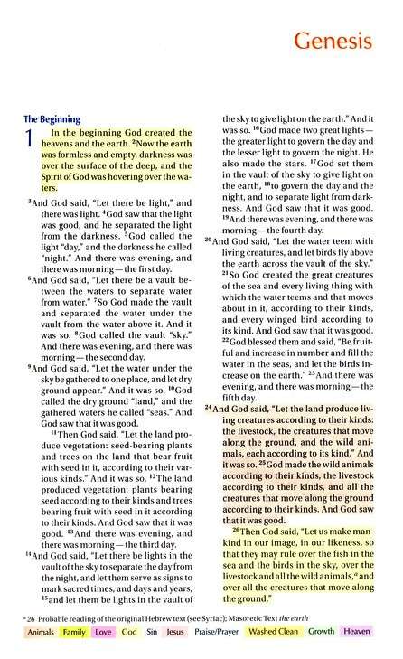 NIV Color Code Bible for Kids