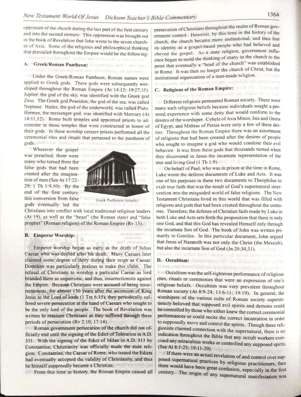 Dickson Teacher's Bible Commentary With The Encyclopedic Bible Study ...