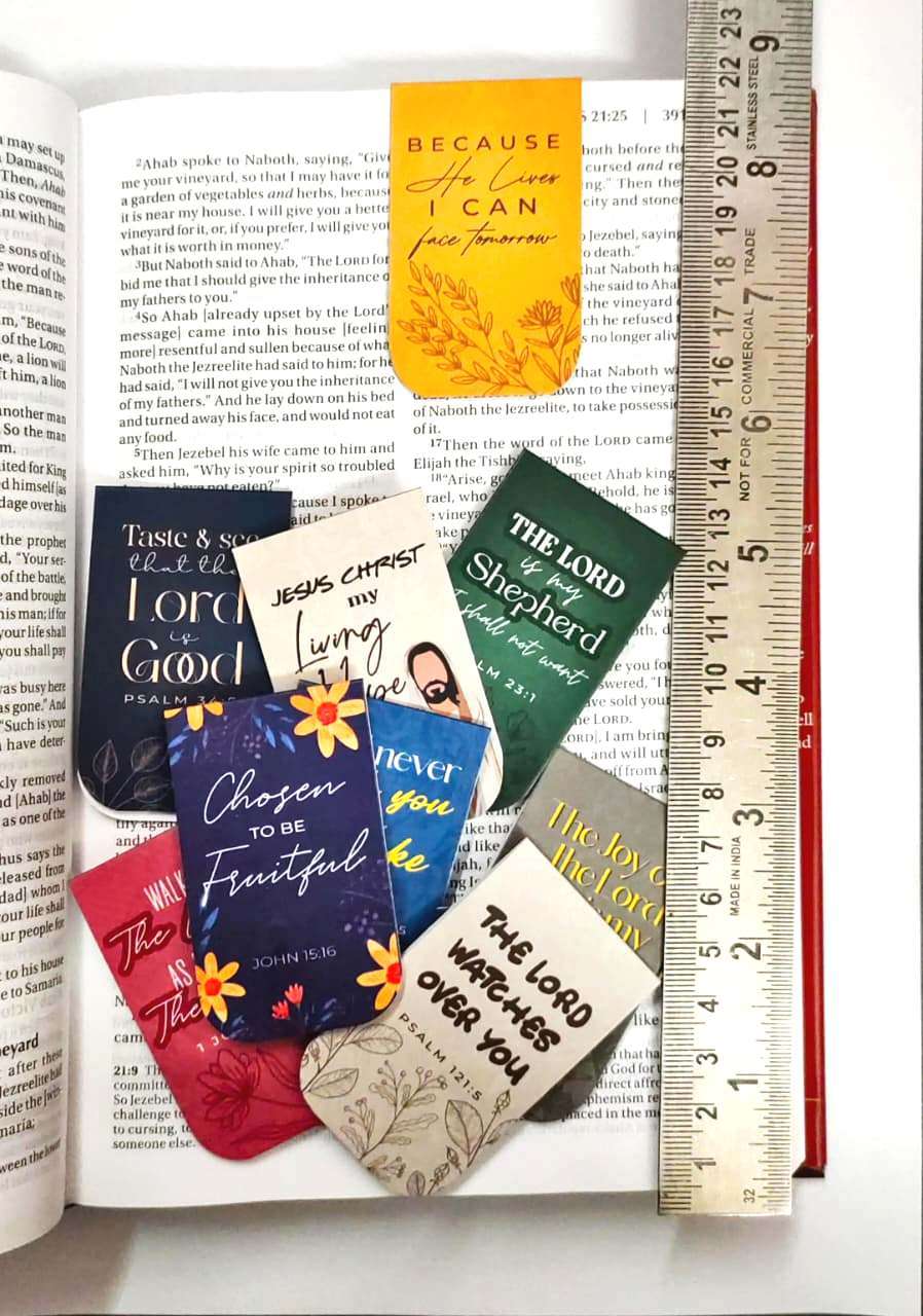 Magnetic Book Marks In English: 9 in 1 Pack (E-1) - ChristianBooksIndia.com