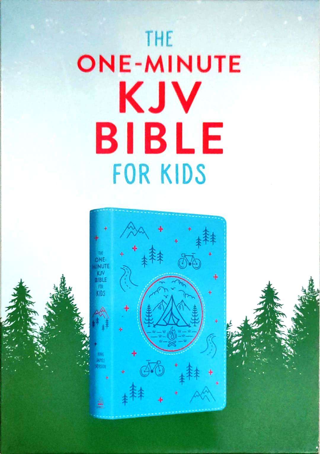 The One-Minute KJV Bible For Kids: Adventure Blue Leathersoft [24 ...