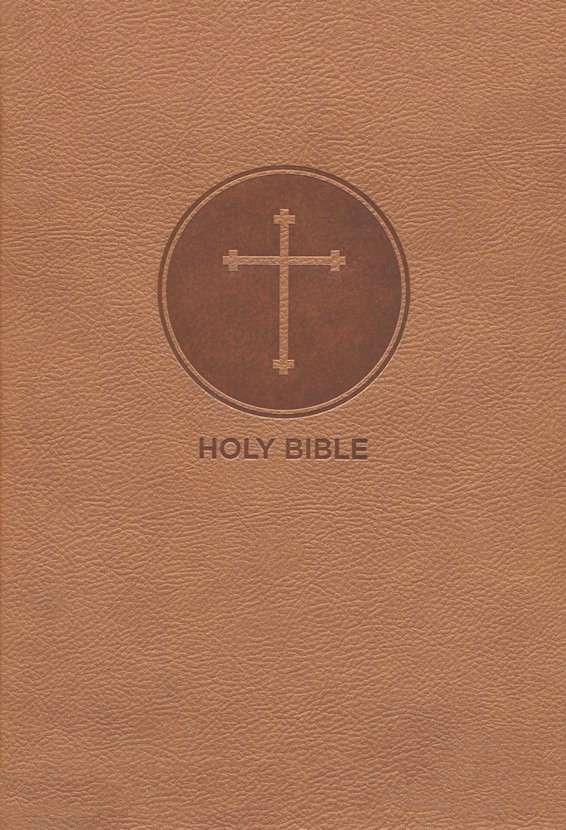 KJV Giant Print Centre-Column Reference Bible: Lay Flat Brown ...