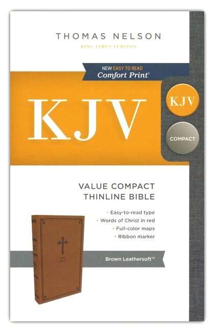 KJV Compact Value Thinline Bible: Brown Leathersoft (ISBN:9780785225874 ...