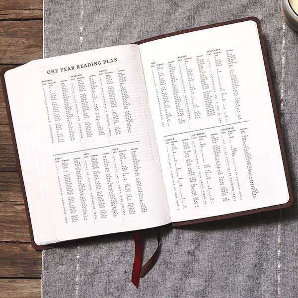 NKJV Thinline Large Print Bible- Verse Art Cover Collection: Dark Brown ...