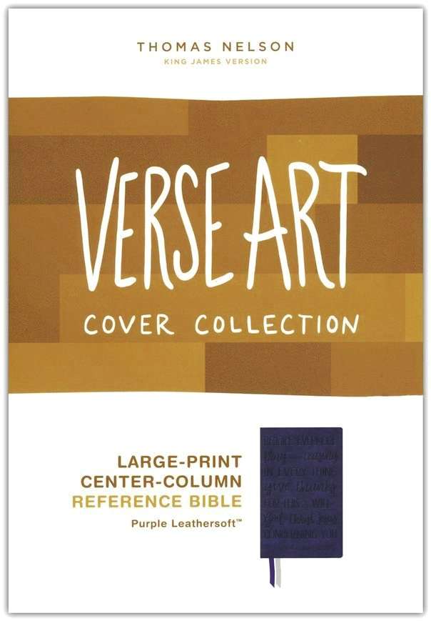 KJV Large Print Center-Column Reference Bible: Verse Art Cover ...
