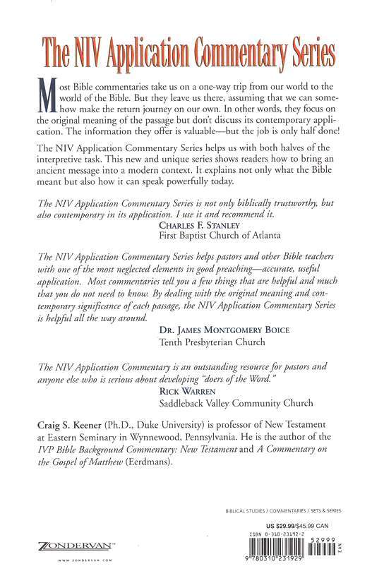 NIV Application Commentary [NIVAC]: Net Testament 20 Volumes Set [24 ...