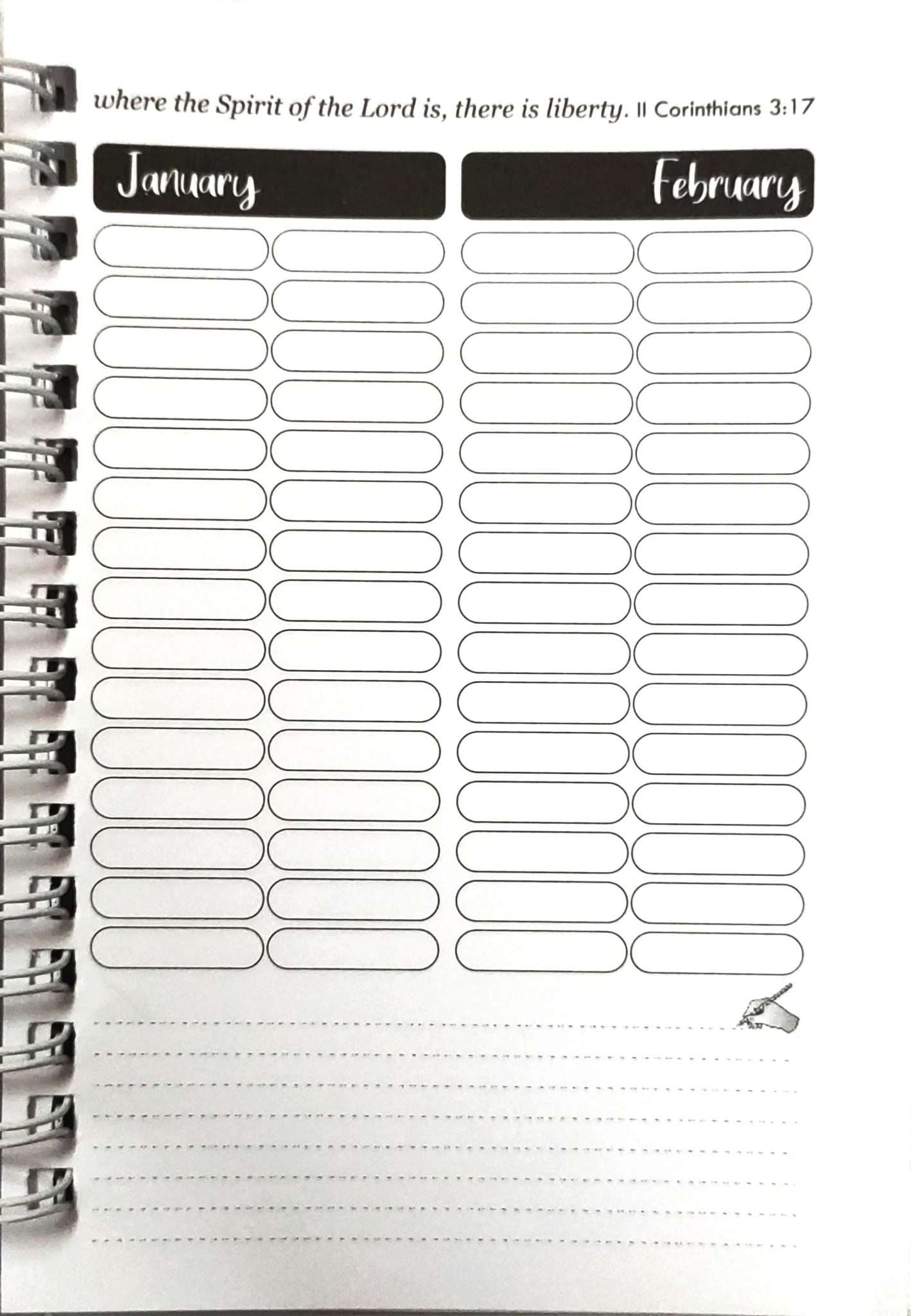 Scripture Note Pad Compact Size in Spiral Type: Psalm. 10:16 (ELS ...