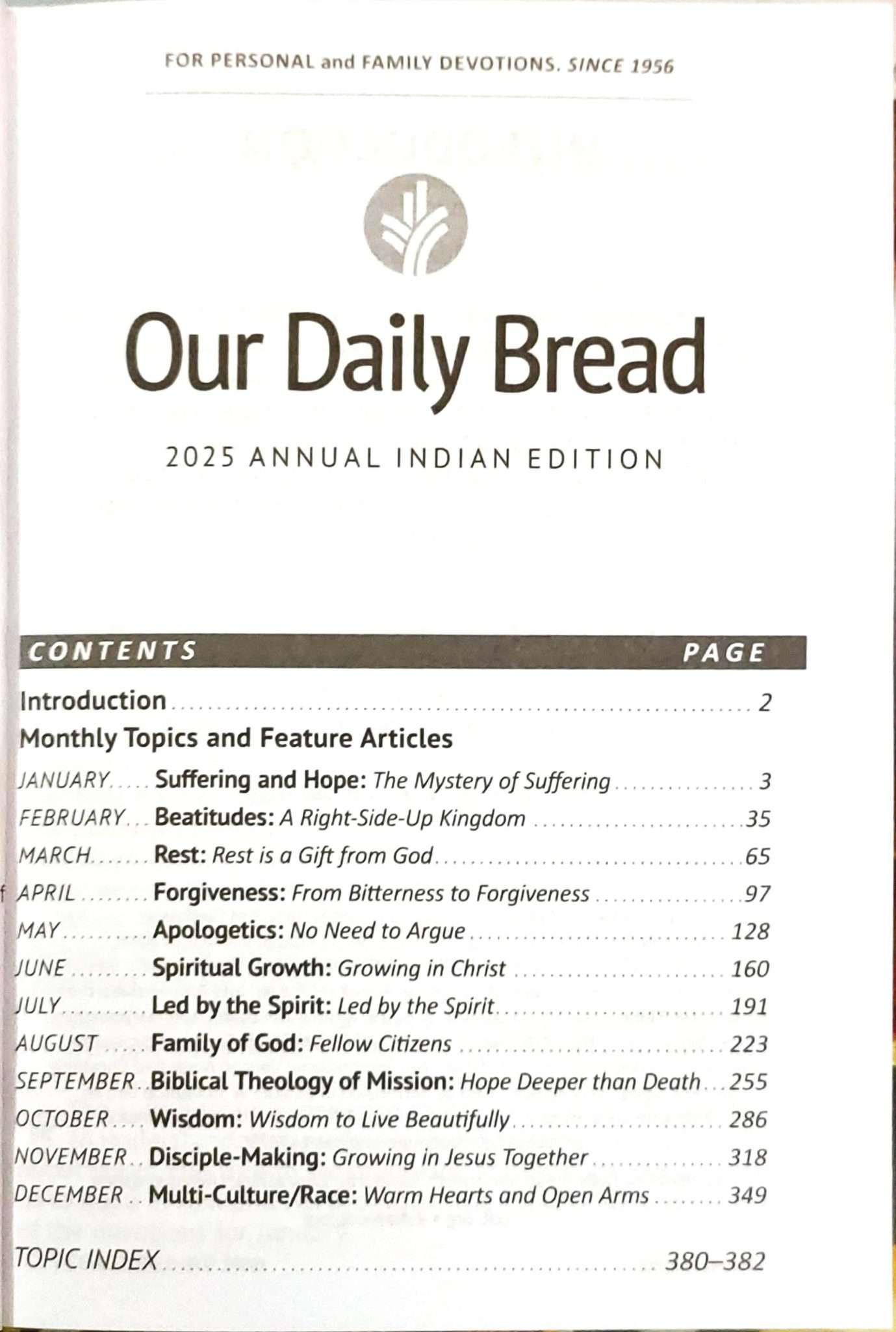 2025 Our Daily Bread Indian Edition (English-ODB) - ChristianBooksIndia.com