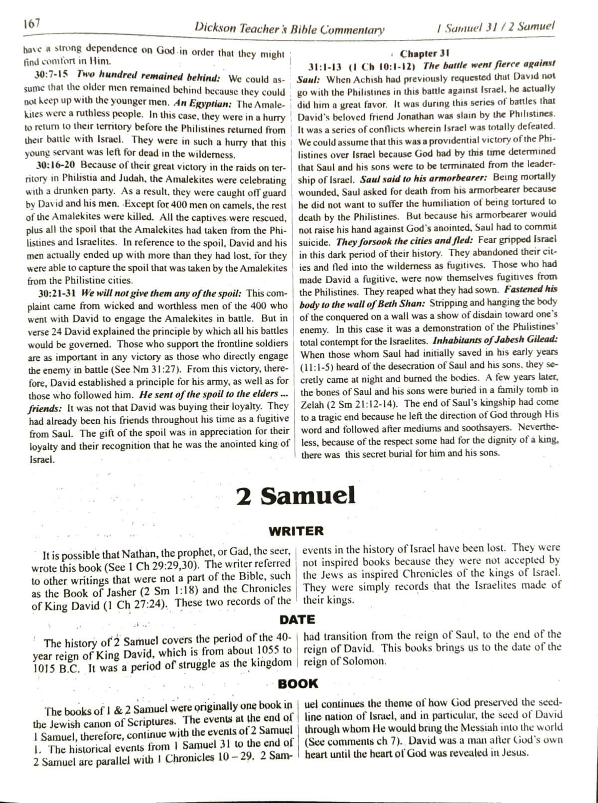 Dickson Teacher's Bible Commentary With The Encyclopedic Bible Study ...