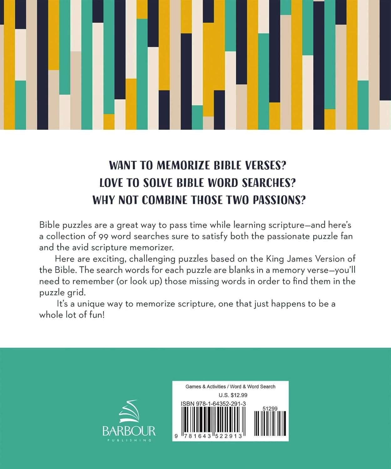 For Kids & Children: Bible Memory Word Searches: 99 Puzzles! (ISBN ...