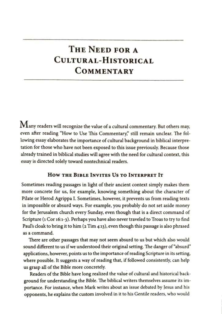 The IVP Bible Background Commentary - NT
