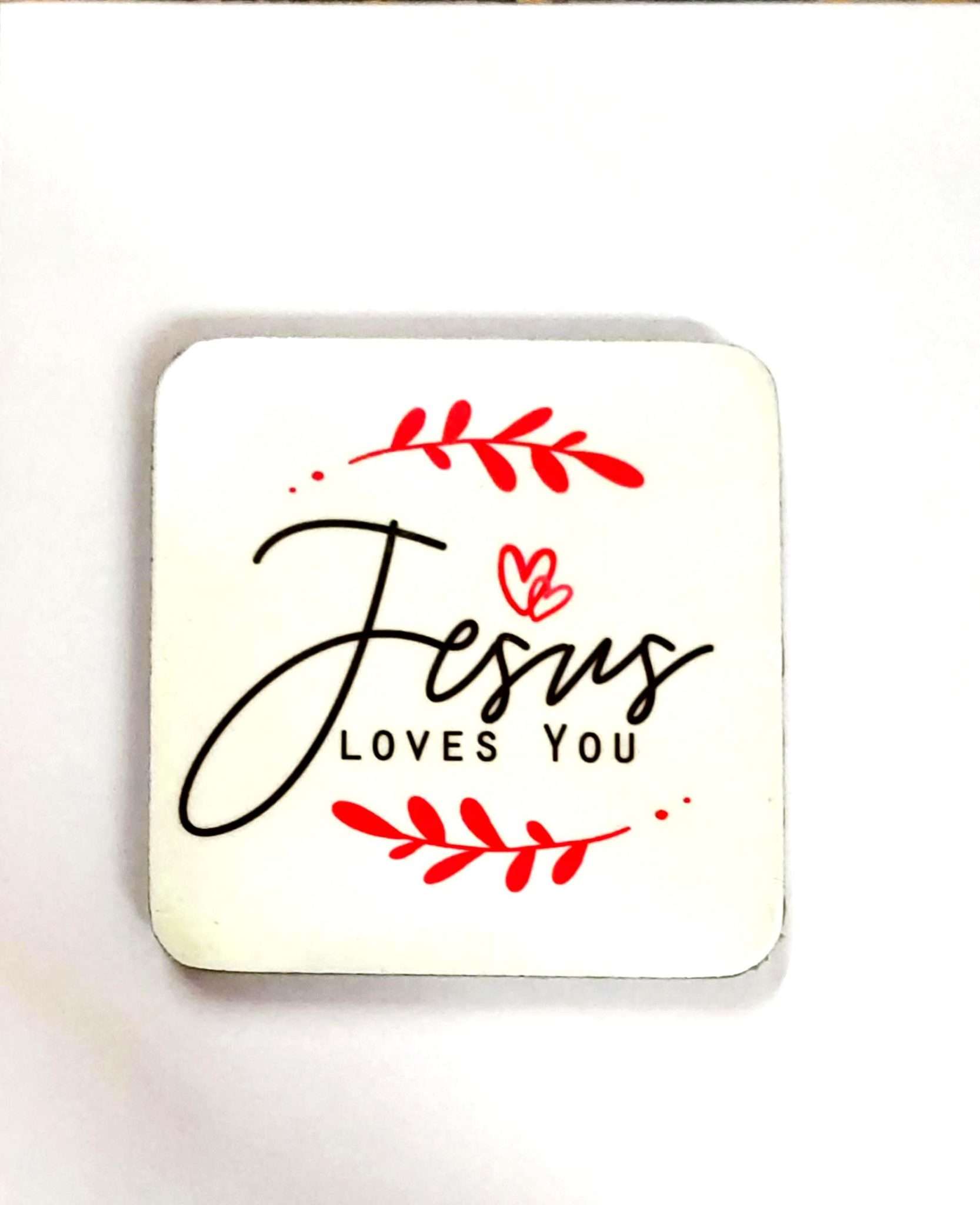 Wooden Text With Radium Light – Jesus Loves You : (4 x 4 - Small ...
