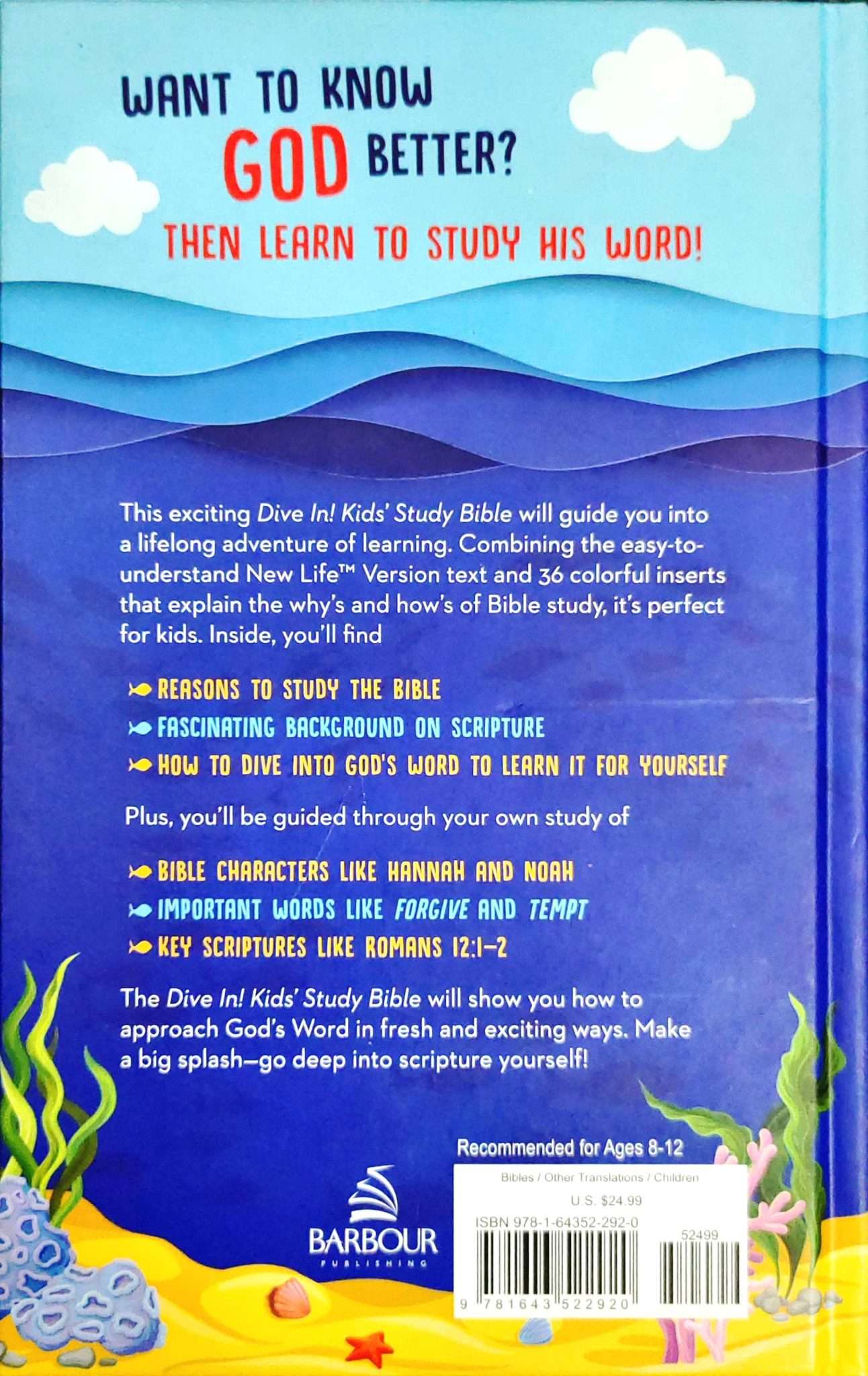 NLV: Dive In Kids' Study Bible: Hardbound (ISBN:9781643522920 ...
