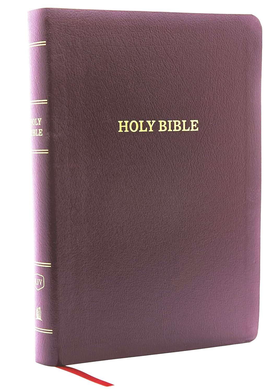KJV Giant Print Centre-Column Reference Bible: Lay Flat Burgundy Bonded ...
