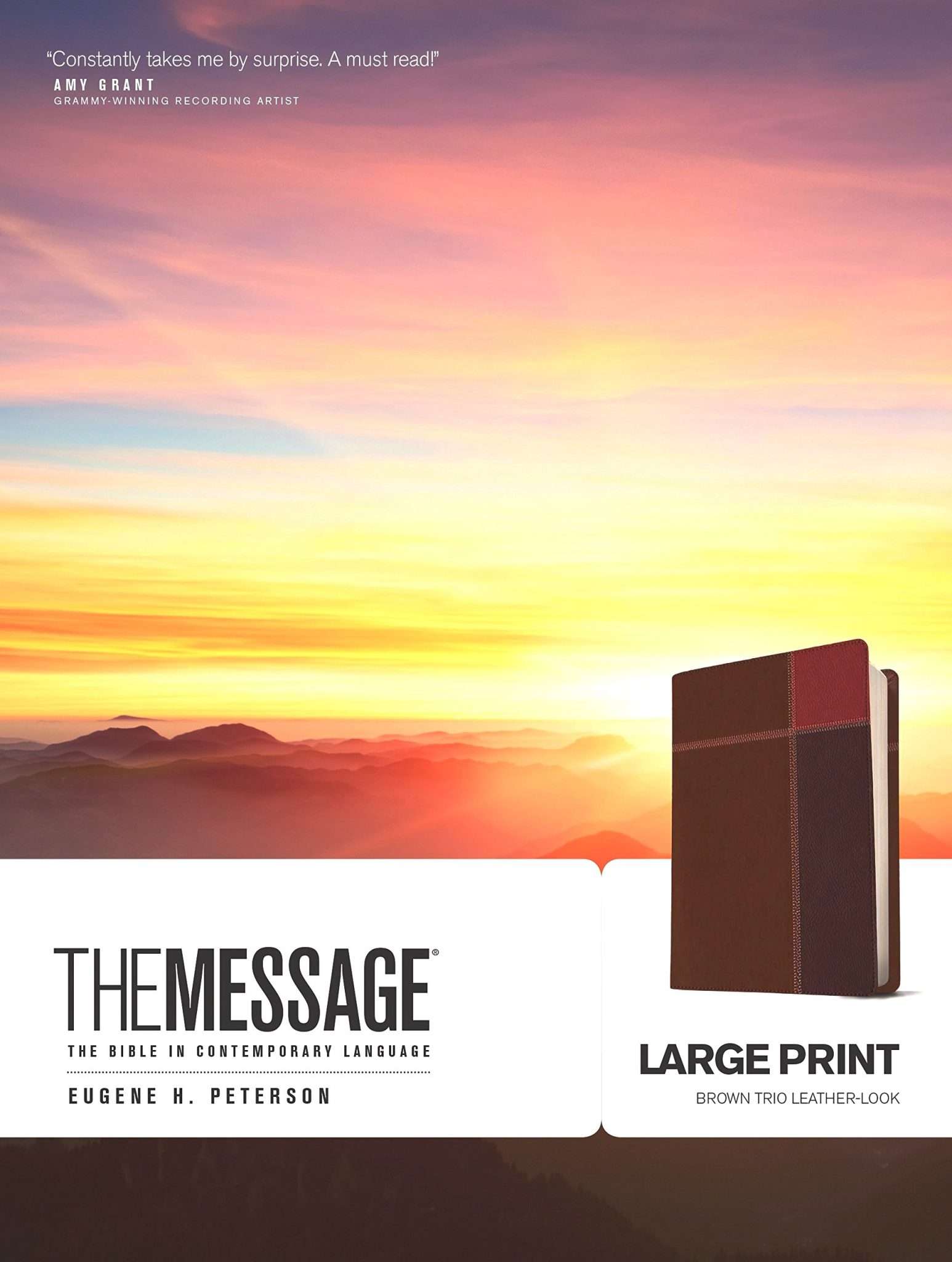 The Message Bible Large Print: In Contemporary Language: by- Eugene H ...