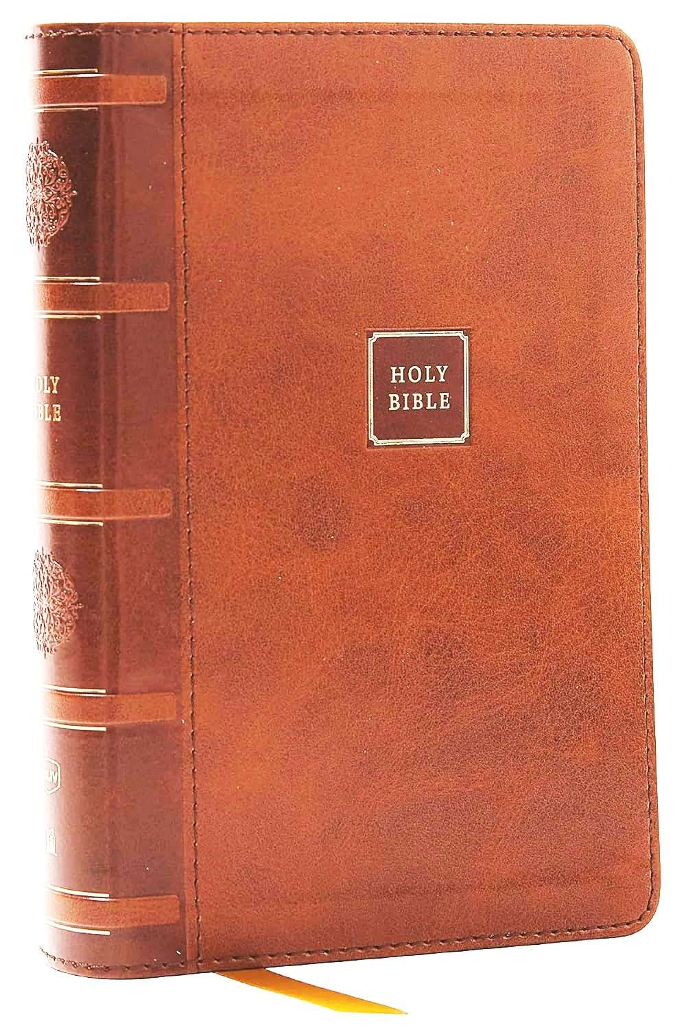 NKJV Compact Reference Bible: Brown Leathersoft (ISBN:9781400333363 ...