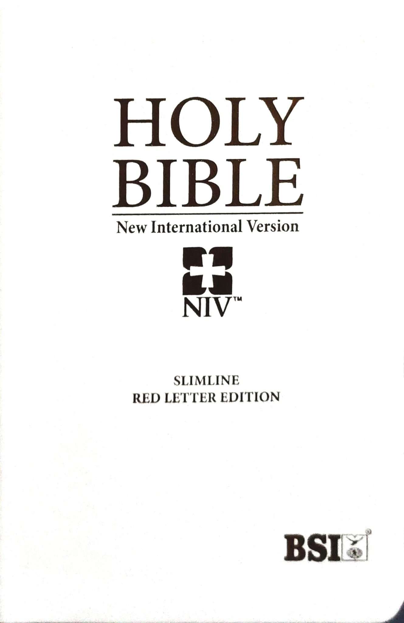 NIV Bible Slimline Red Letter Edition: White Color-BSI (ISBN ...