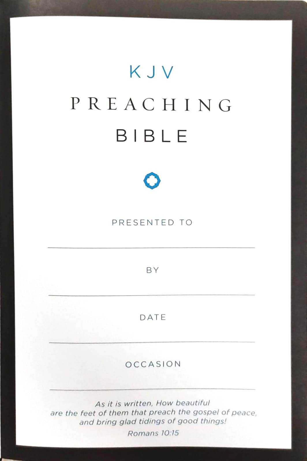 KJV Preaching Bible : Brown Premium Calfskin Leather (ISBN ...