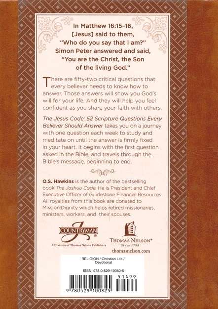 The Jesus Code: 52 Scripture Questions Every Believer Should Answer: by- O. S. Hawkins (S ...