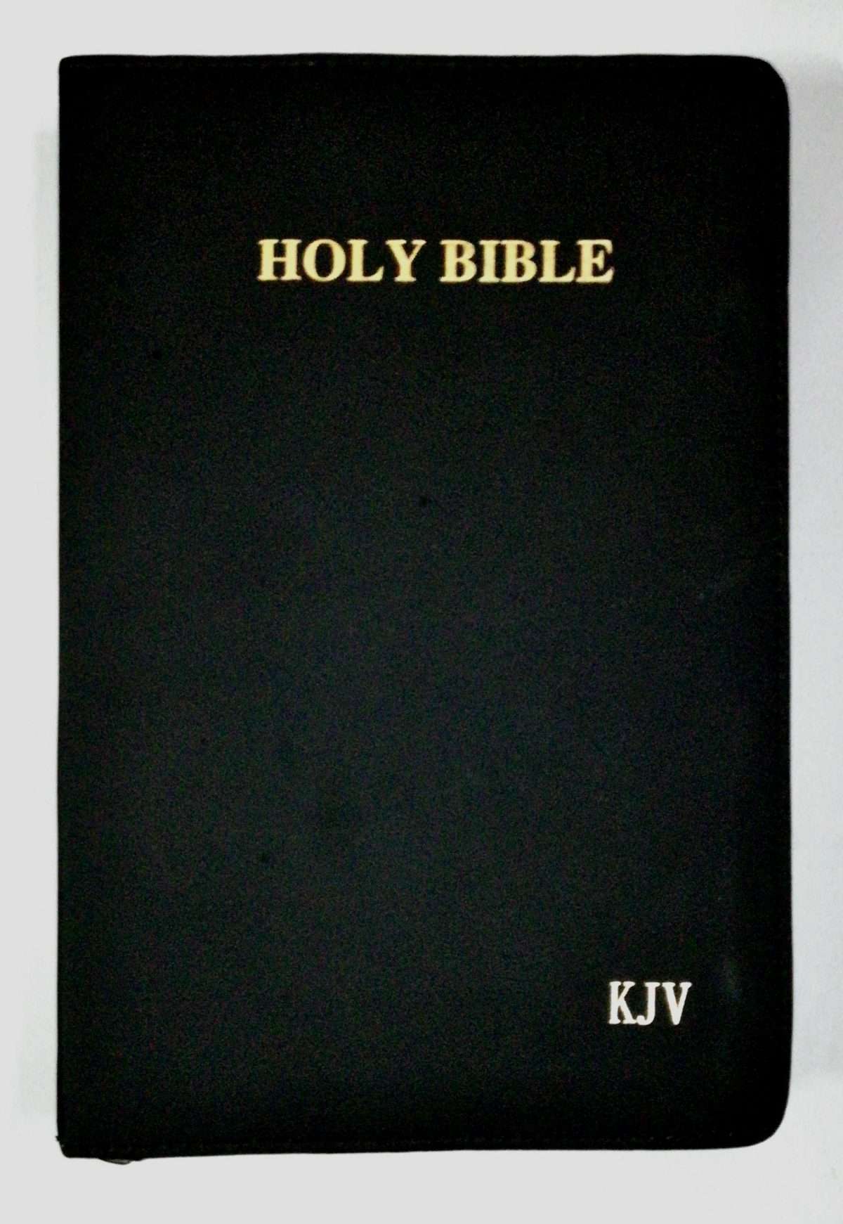 KJV Binding Bible Black Zip With Thumb Index (KJVBZ ...