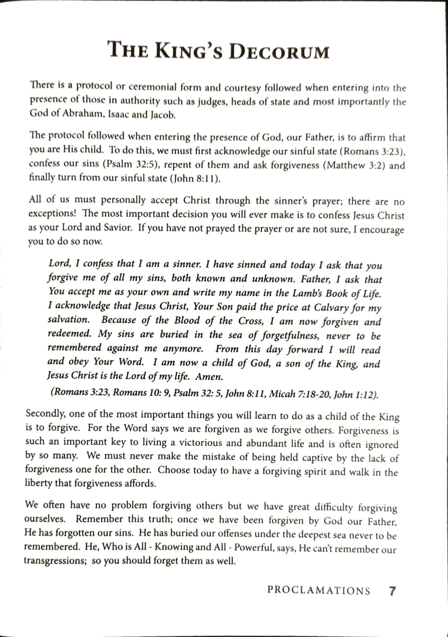 The Power Of Proclamation & Scripture Verses With Heading To Help Your ...