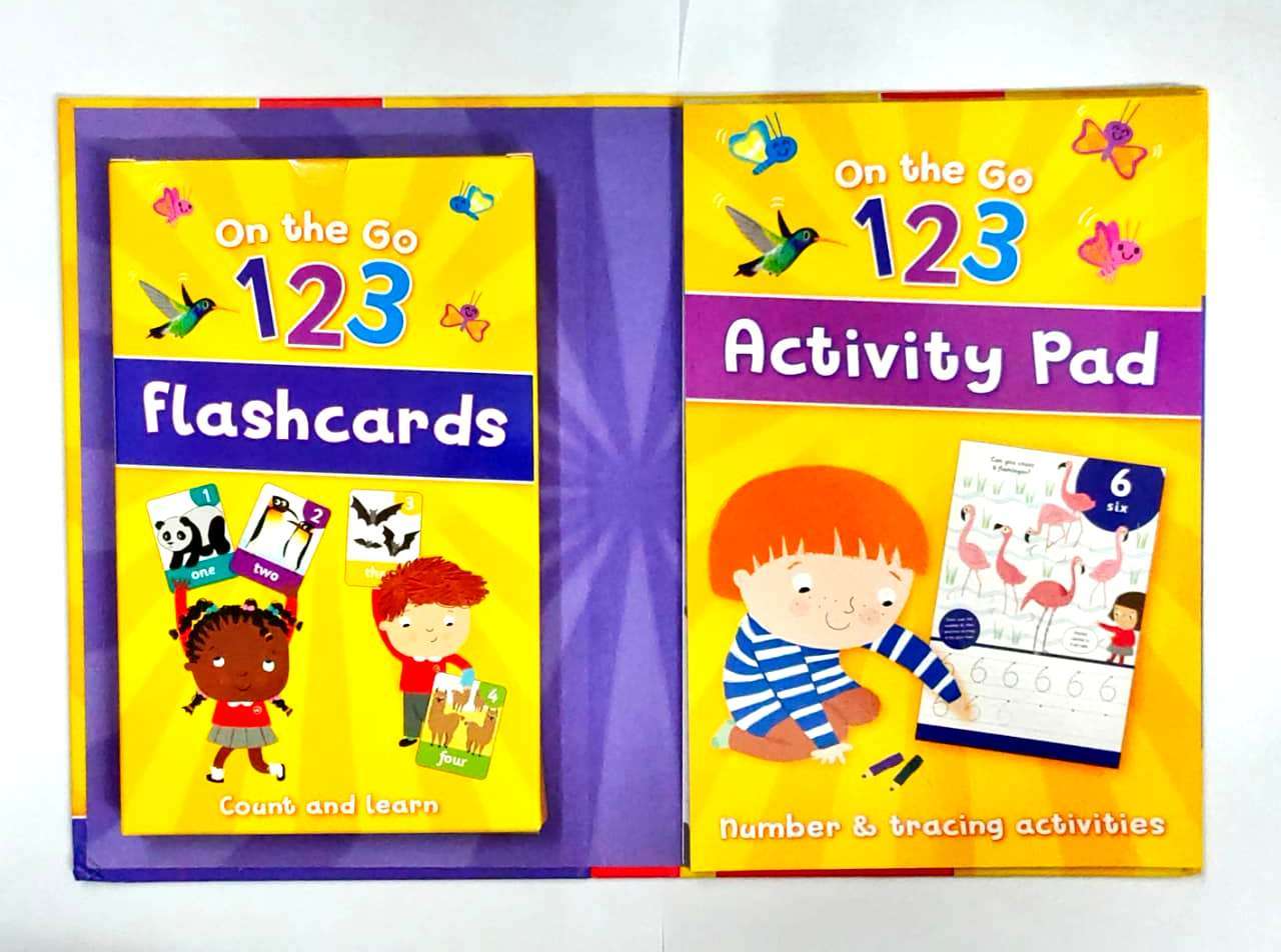 On The Go 123 Activity Pack: by- Miles Kelly (Activity Pad & Flashcards ...