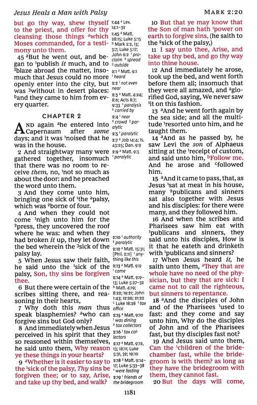 KJV Giant Print Centre-Column Reference Bible: Lay Flat Brown ...