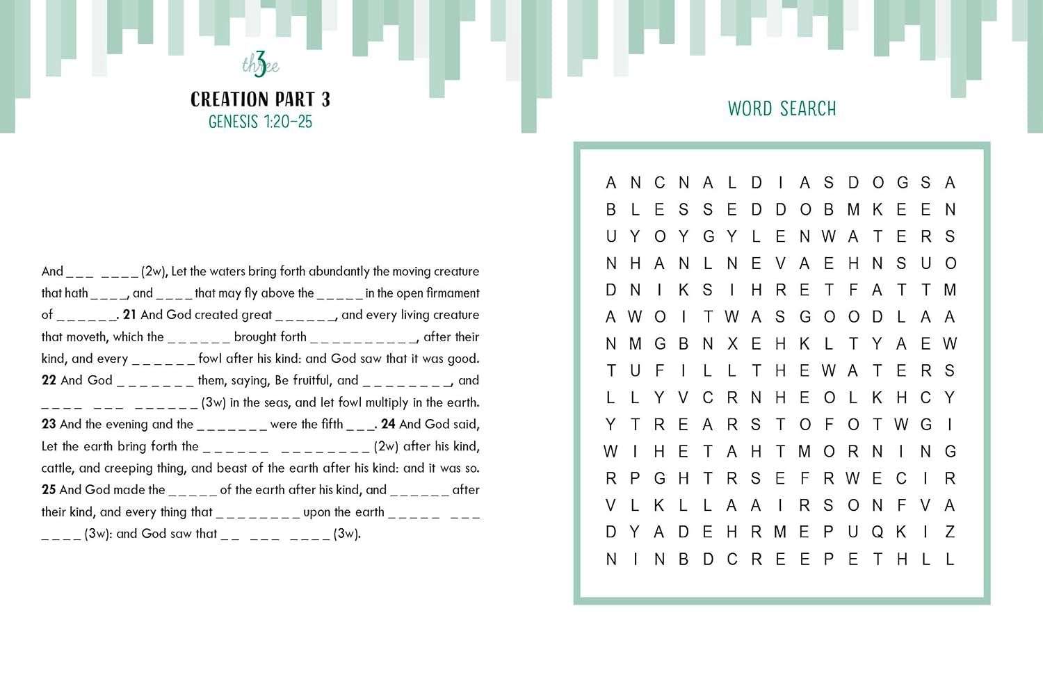 For Kids & Children: Bible Memory Word Searches: 99 Puzzles! (ISBN ...
