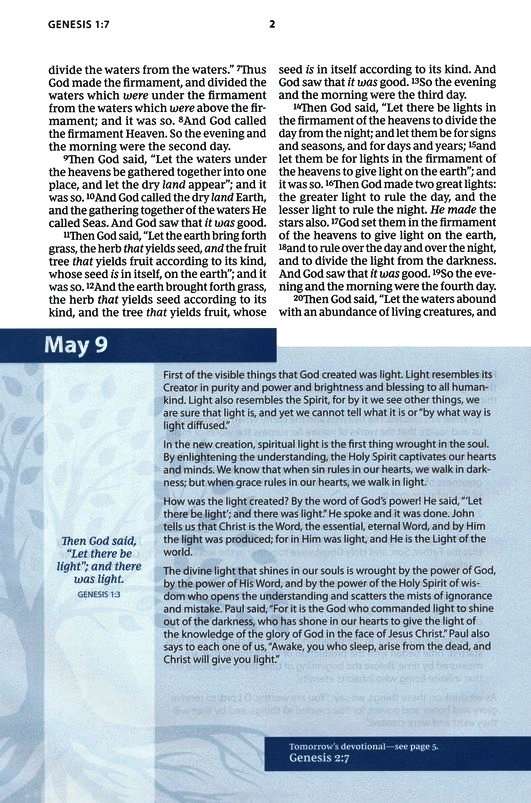 NKJV Matthew Henry Daily Devotional Bible: Blue Leathersoft [24] (ISBN ...