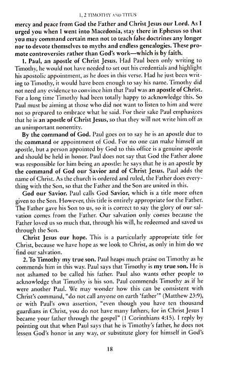 1 & 2 Timothy & Titus - The Crossway Classic Commentaries: by- John Calvin (ISBN:9781581340211 ...