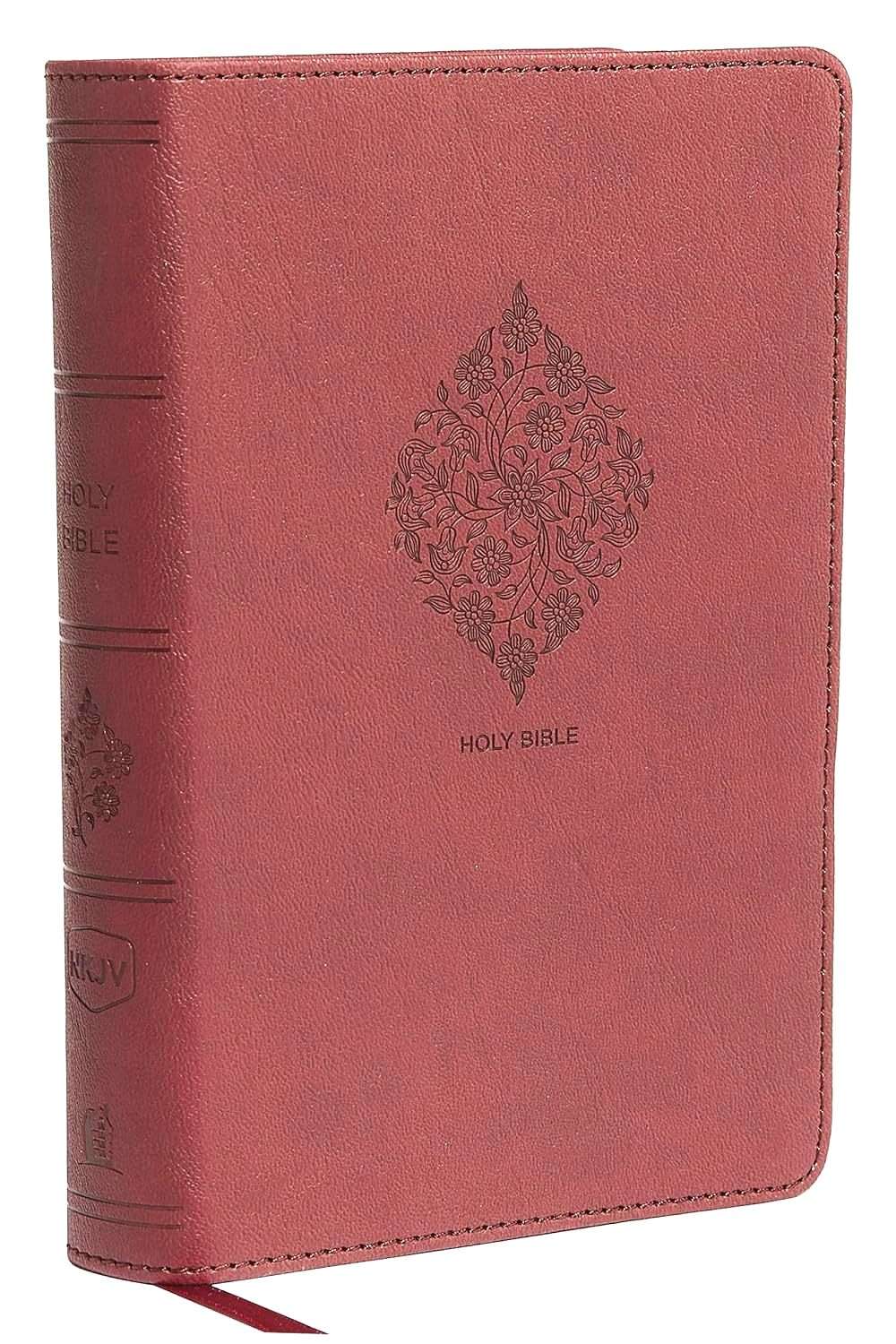 NKJV Compact Large Print Reference Bible: Burgundy Leathersoft [24 ...