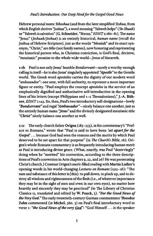The Letter To The Romans: A Short Commentary: by- Frederick Dale Bruner ...