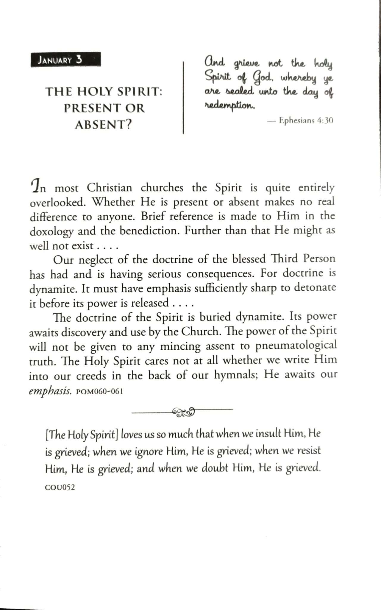 Tozer On The Holy Spirit : A 365-Day Devotional (O) (ISBN:9789393067852) - ChristianBooksIndia.com