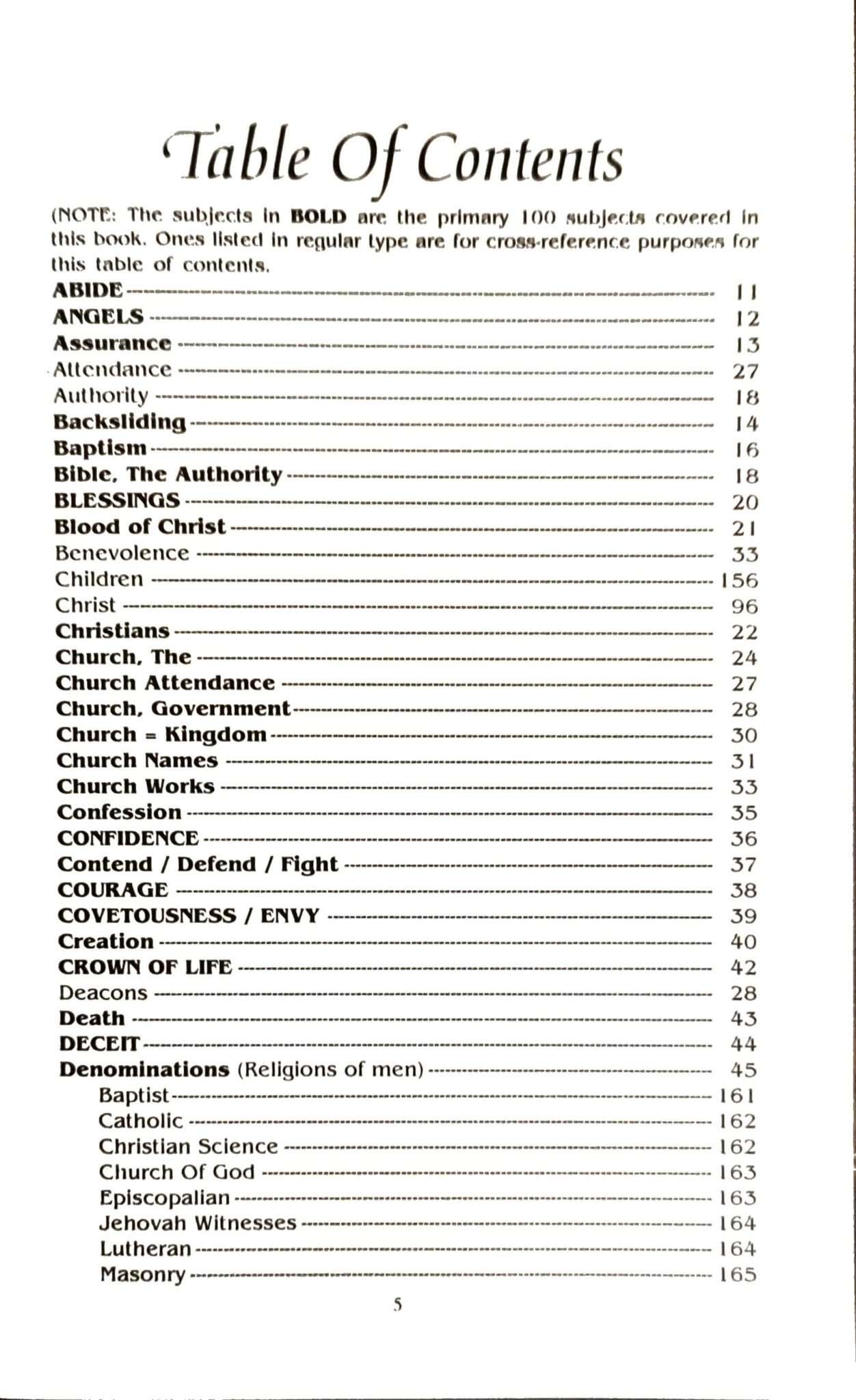 Ready Reference: Facts & Scriptures On 100 Biblical Subjects: by- Paul ...