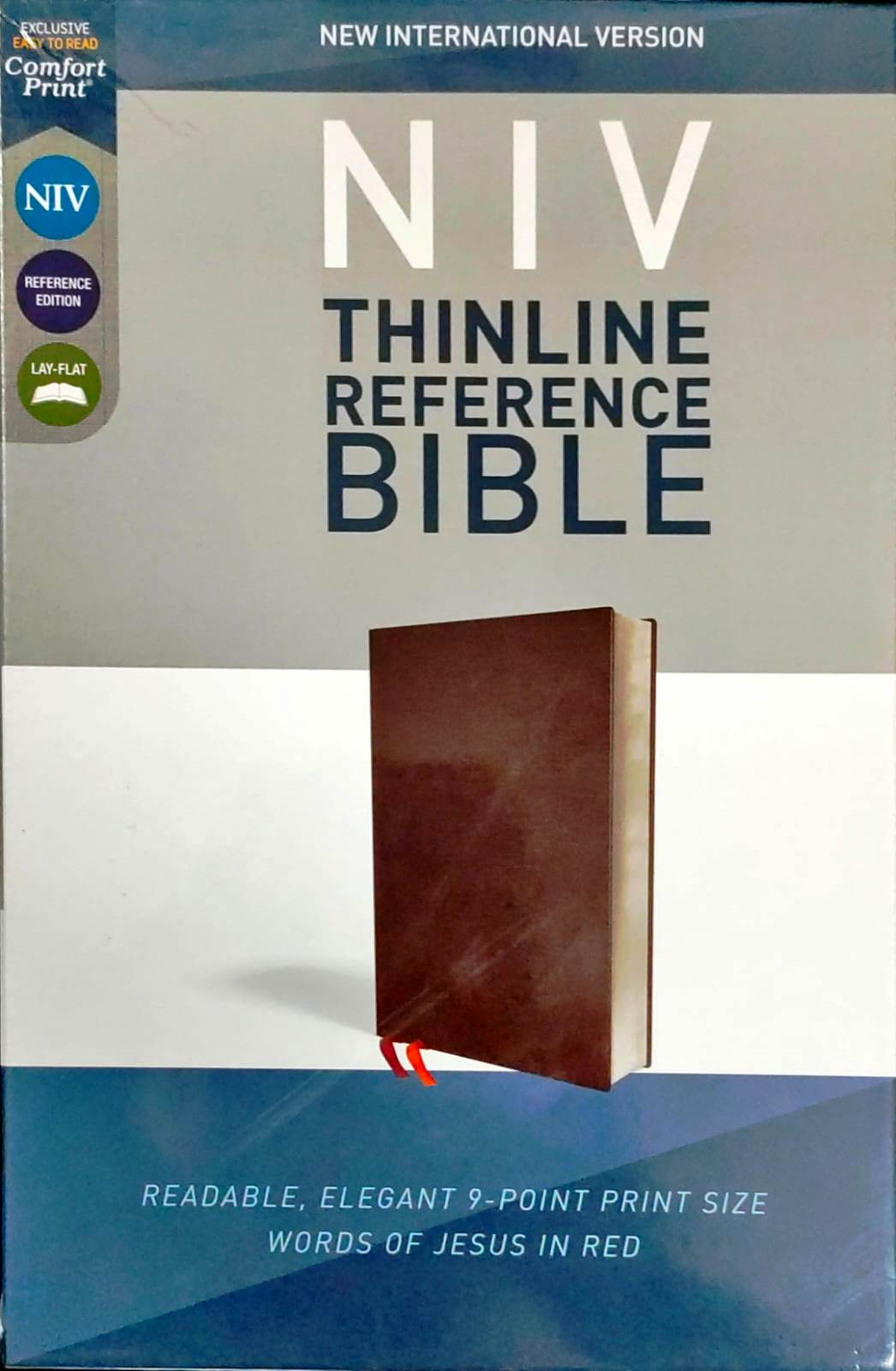 NIV Thinline Reference Bible: Burgundy Bonded Leather (ISBN ...