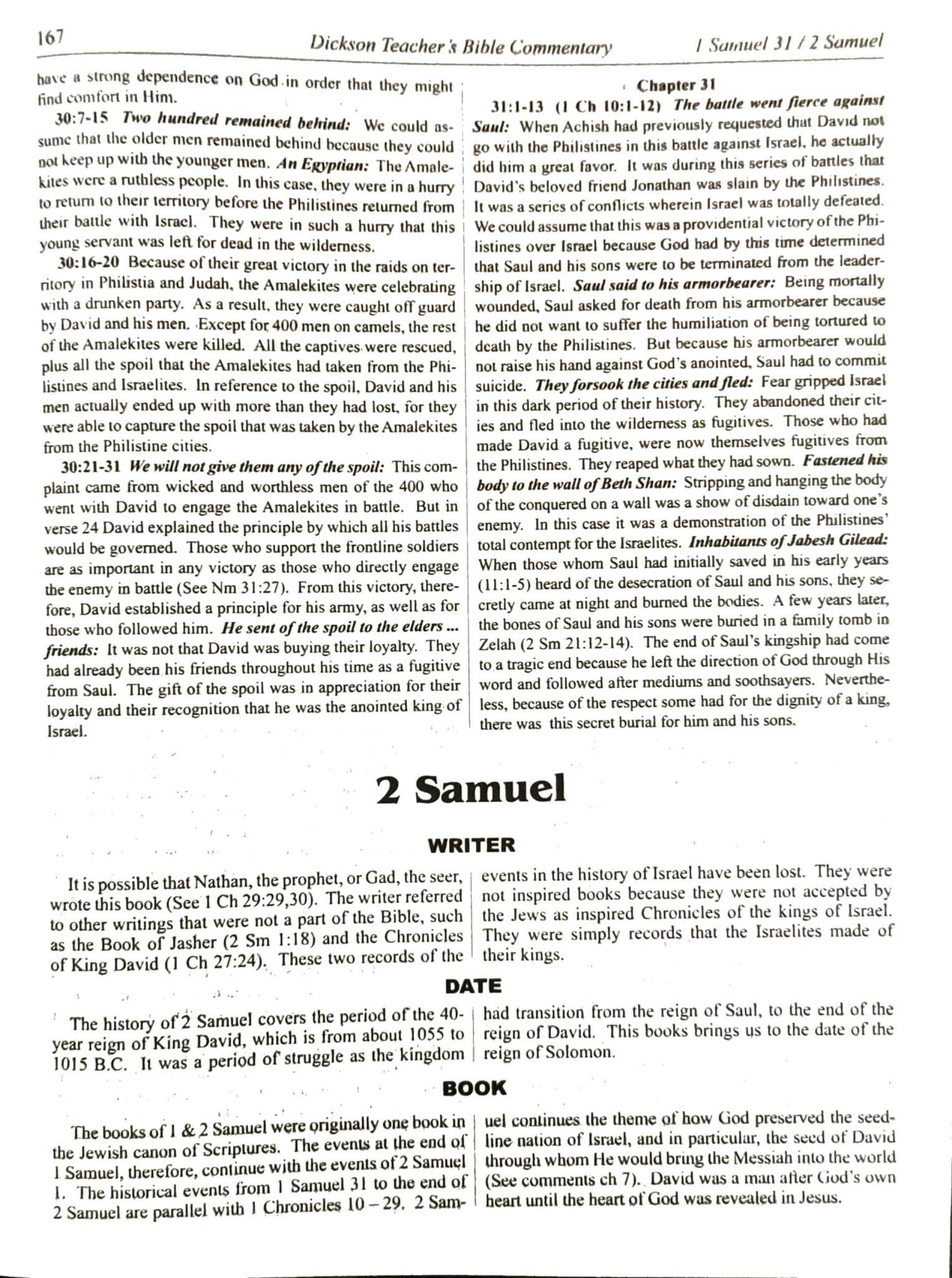 Dickson Teacher's Bible Commentary With The Encyclopedic Bible Study ...