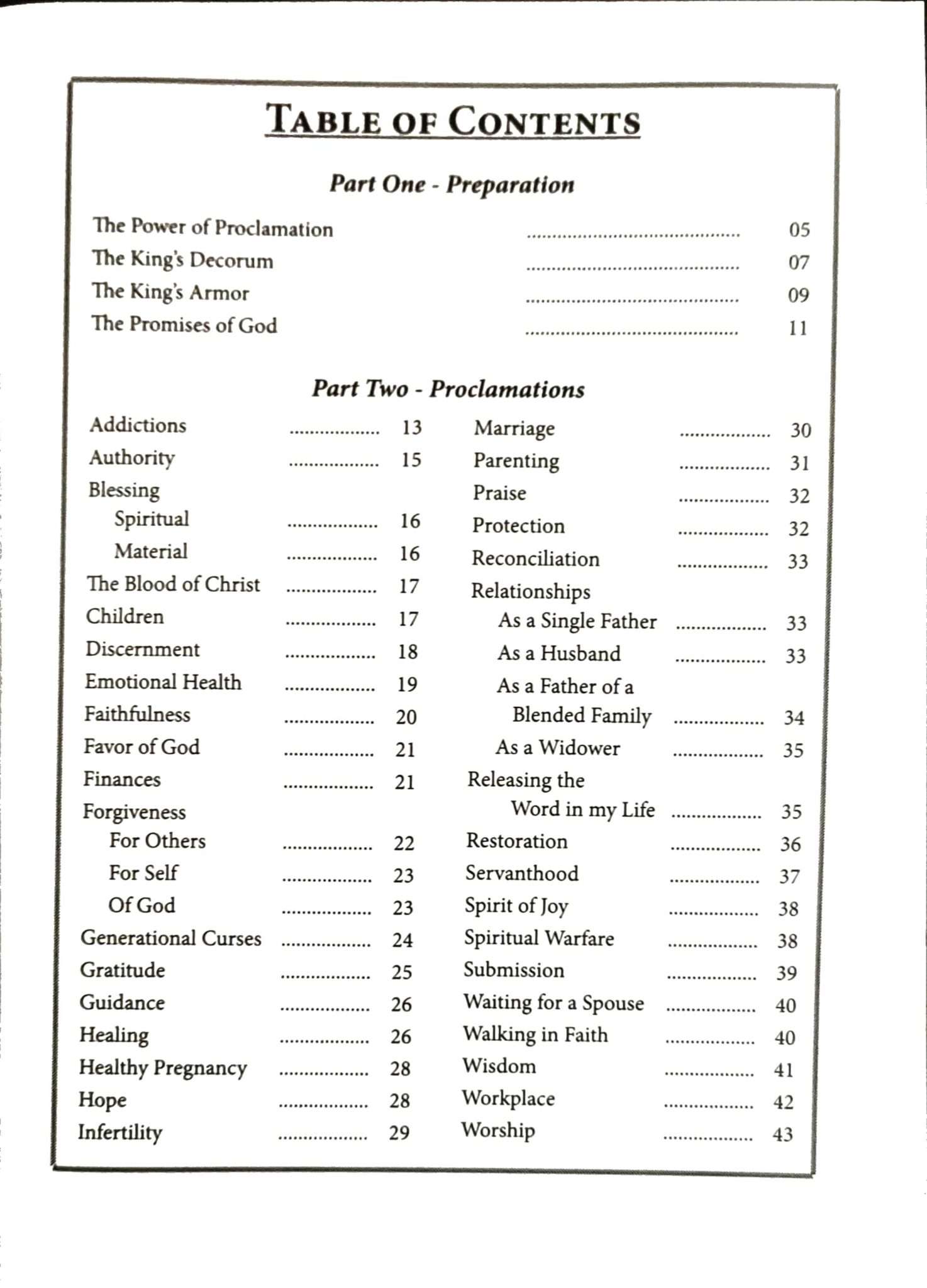 The Power Of Proclamation & Scripture Verses With Heading To Help Your ...