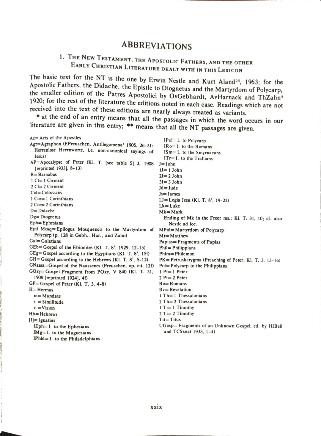 A Greek-English Lexicon Of The New testament & Other Early Christian ...