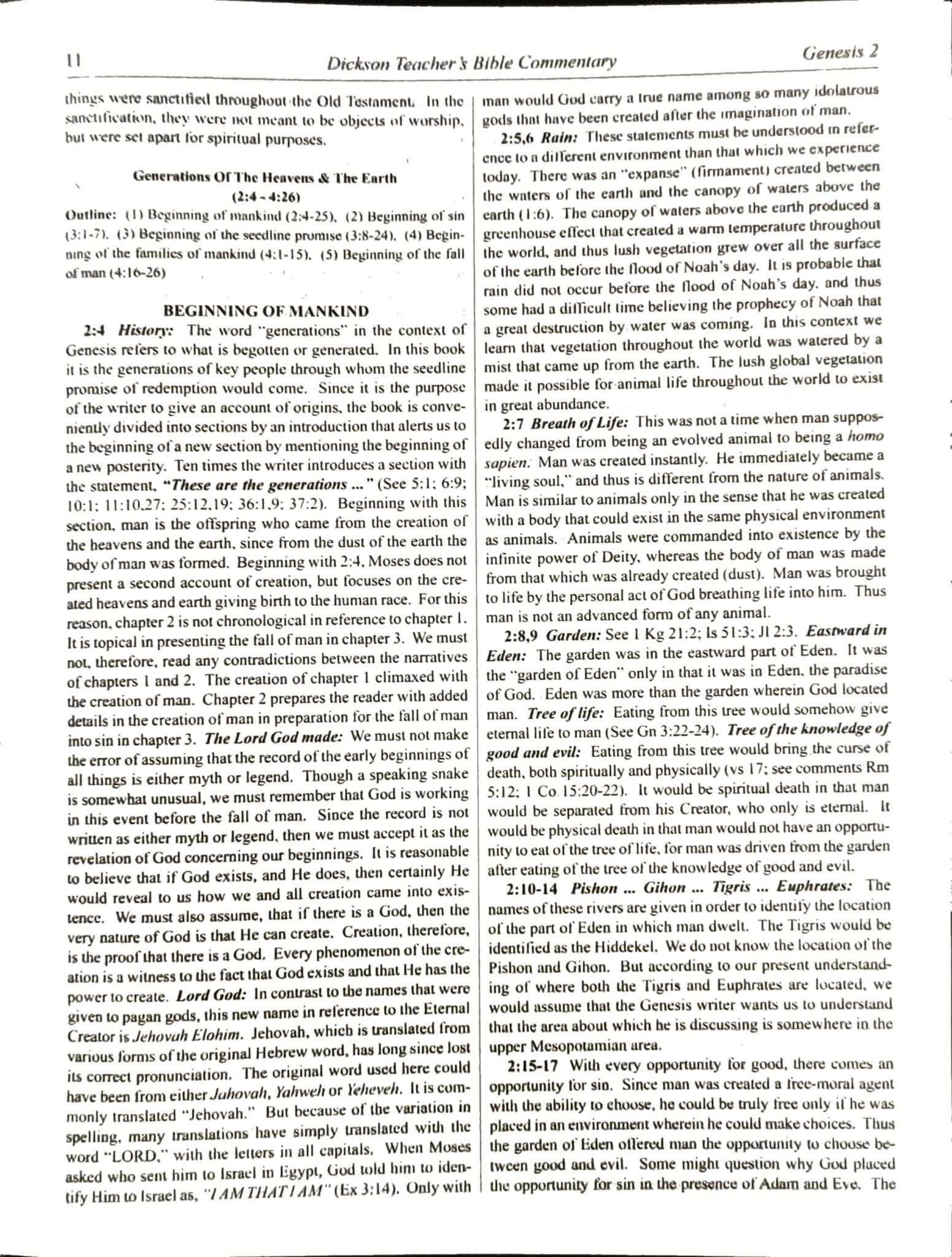 Dickson Teacher's Bible Commentary With The Encyclopedic Bible Study ...