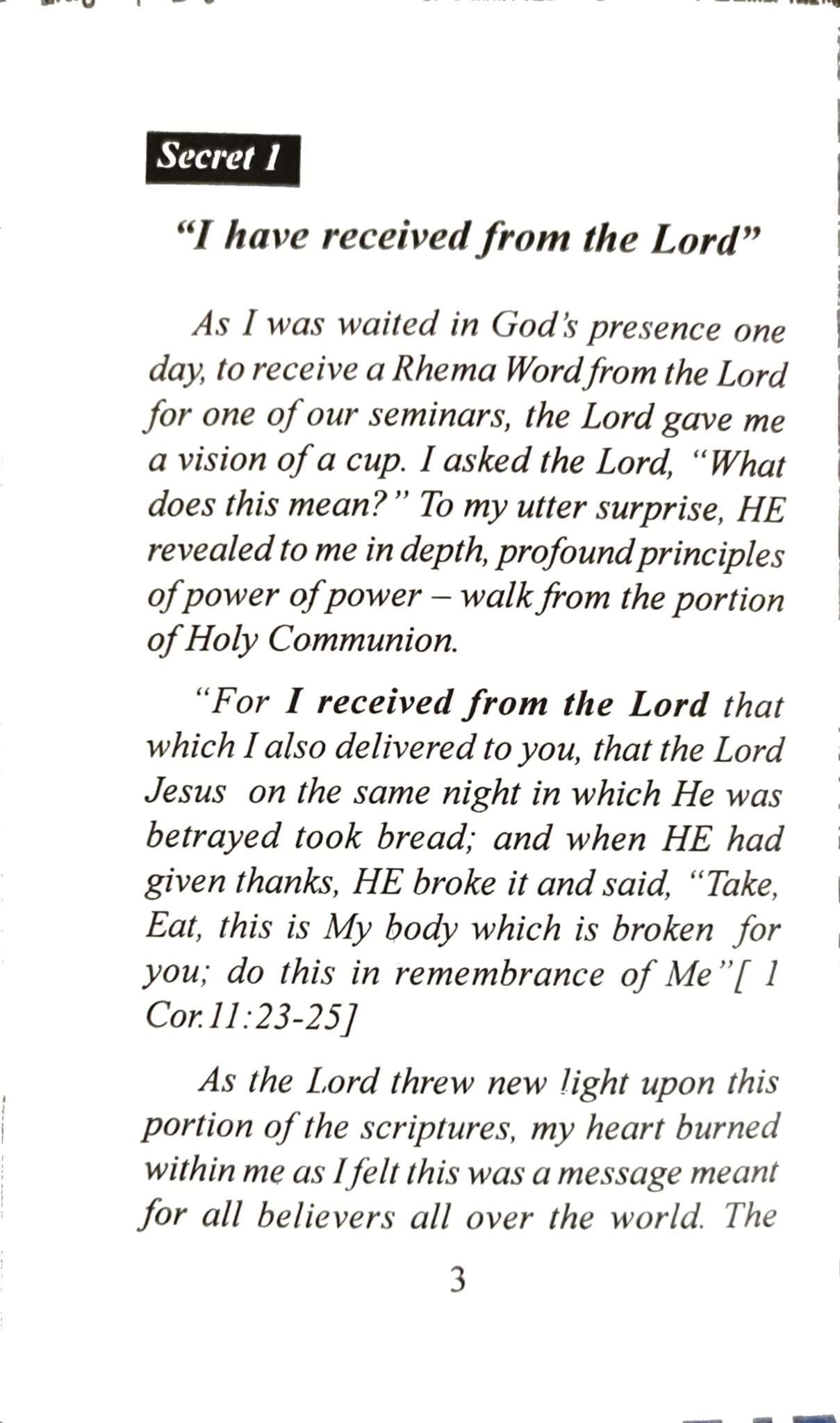 Five Secrets For Power Walk: by- Ezekiah Francis - ChristianBooksIndia.com