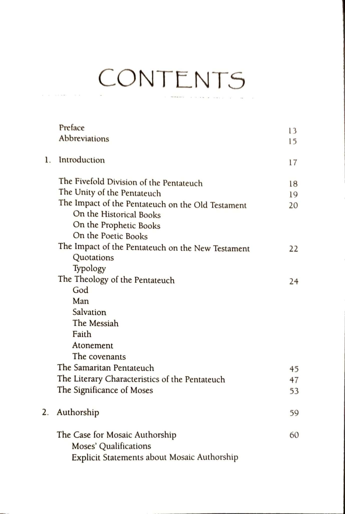 An Introduction to the Old Testament Pentateuch: by- Herbert Wolf (ISBN ...