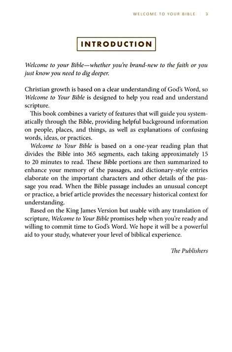 Welcome To Your Bible: Reading And Study Helps Whatever Your Experience ...